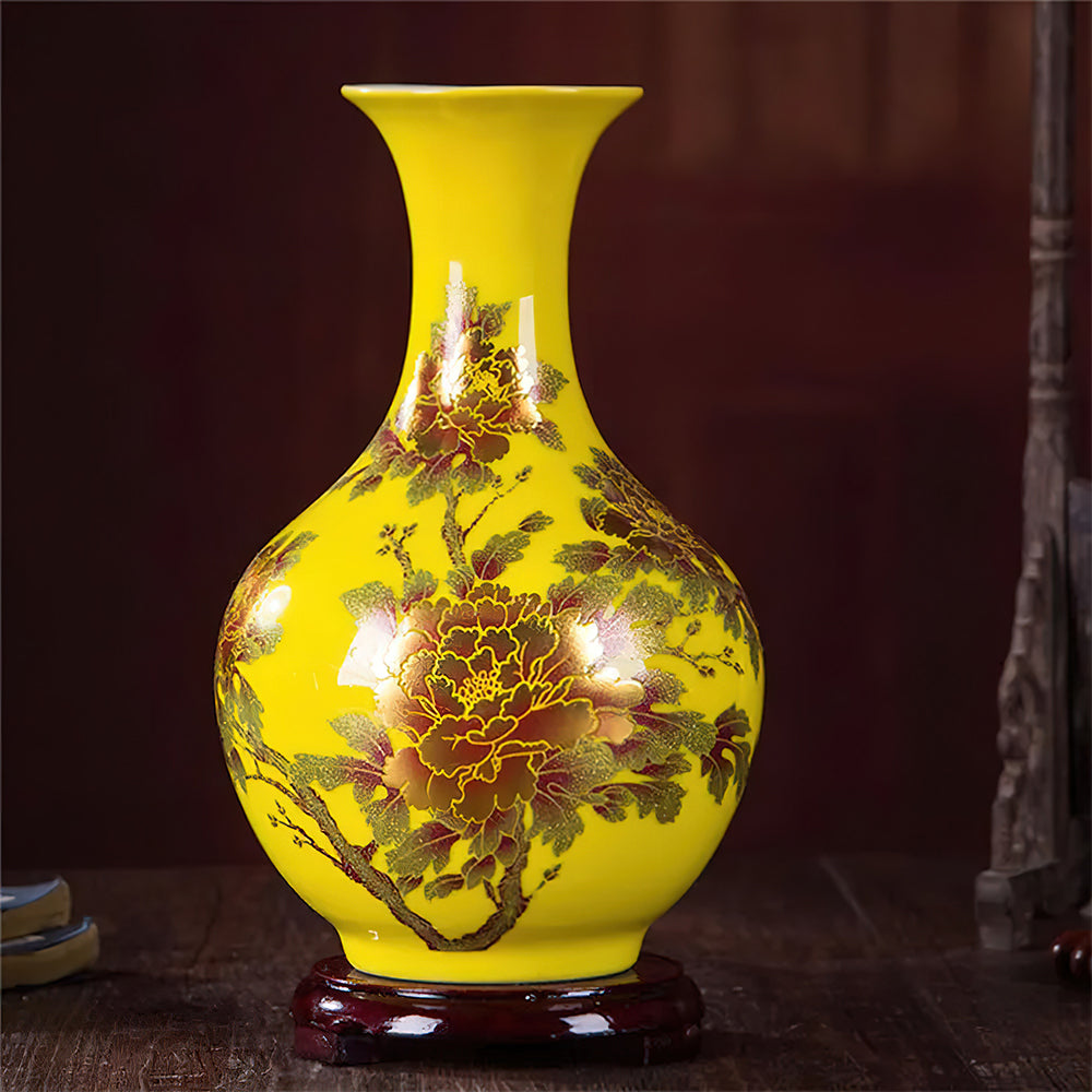 Vase Chinois Jaune